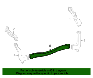 2013-2019 Nissan Pathfinder Lower Duct 27982-3KA0A | QuirkParts