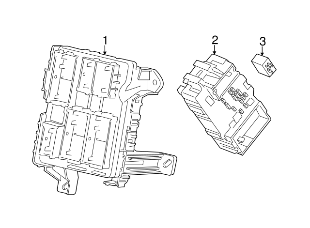 2016-2020 GM Fuse Box - Passenger Side (RH) 84114433 | TascaParts.com