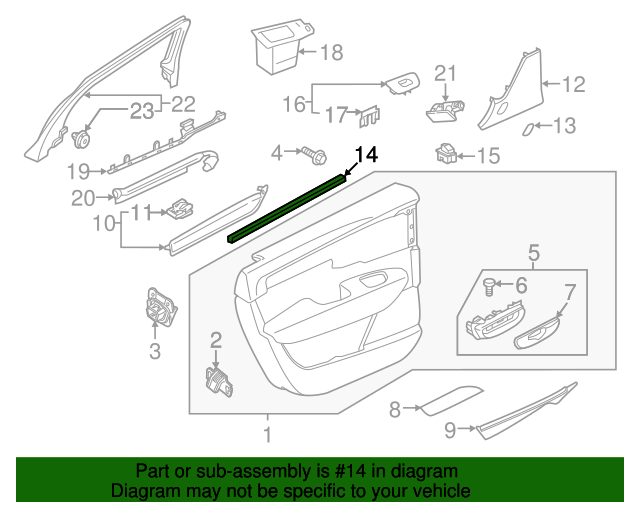 2018-2020 Volvo S90 Belt Weather-Strip - Driver's Side (LH) 31365740 ...