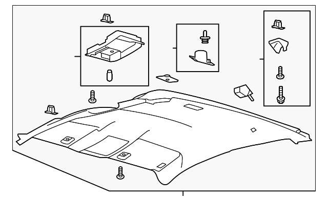 2019-2020 Ford Ranger Headliner KB3Z-2151916-BA | QuirkParts