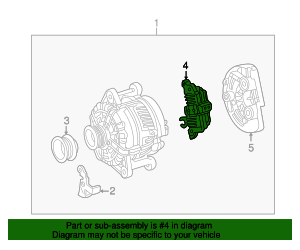 003-154-68-06-80 - Voltage Regulator 2007-2015 Mercedes-Benz ...