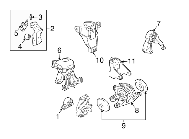 MR234837 - Rear Mount 2004-2012 Mitsubishi | Mitsubishi Direct Parts
