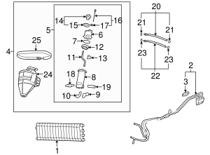 15210122 - Engine Oil Tank Inlet Hose Gateway Buick GMC Parts