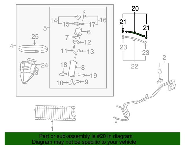 15210122 - Engine Oil Tank Inlet Hose Gateway Buick GMC Parts