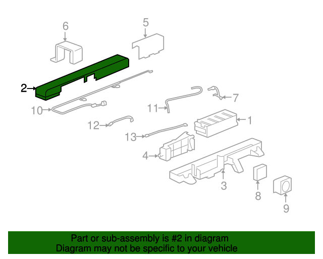 2008-2009 Saturn Vue Alternator Battery Disconnect Control Module Cover ...