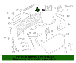 2010-2019 Audi Lock Cylinder 107-827-573-BF | OEM Parts Online