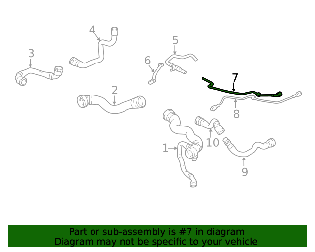 Genuine BMW 17-12-8-602-731 | Connector Pipe | FREE Shipping on Most ...