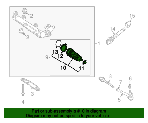 171-463-00-96 - Rack and Pinion Bellows 2001-2016 Mercedes-Benz ...