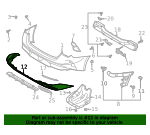 86612-L3300 - Lower Cover 2021-2024 Kia K5 | Kia.Parts Store