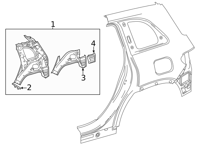 2476361301 - Extension Panel 2020-2021 Mercedes-Benz GLB 250 | Mercedes ...