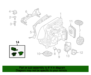 63117214945 - 2017-2020 BMW Repair Bracket (63-11-7-214-945) | BMW of ...