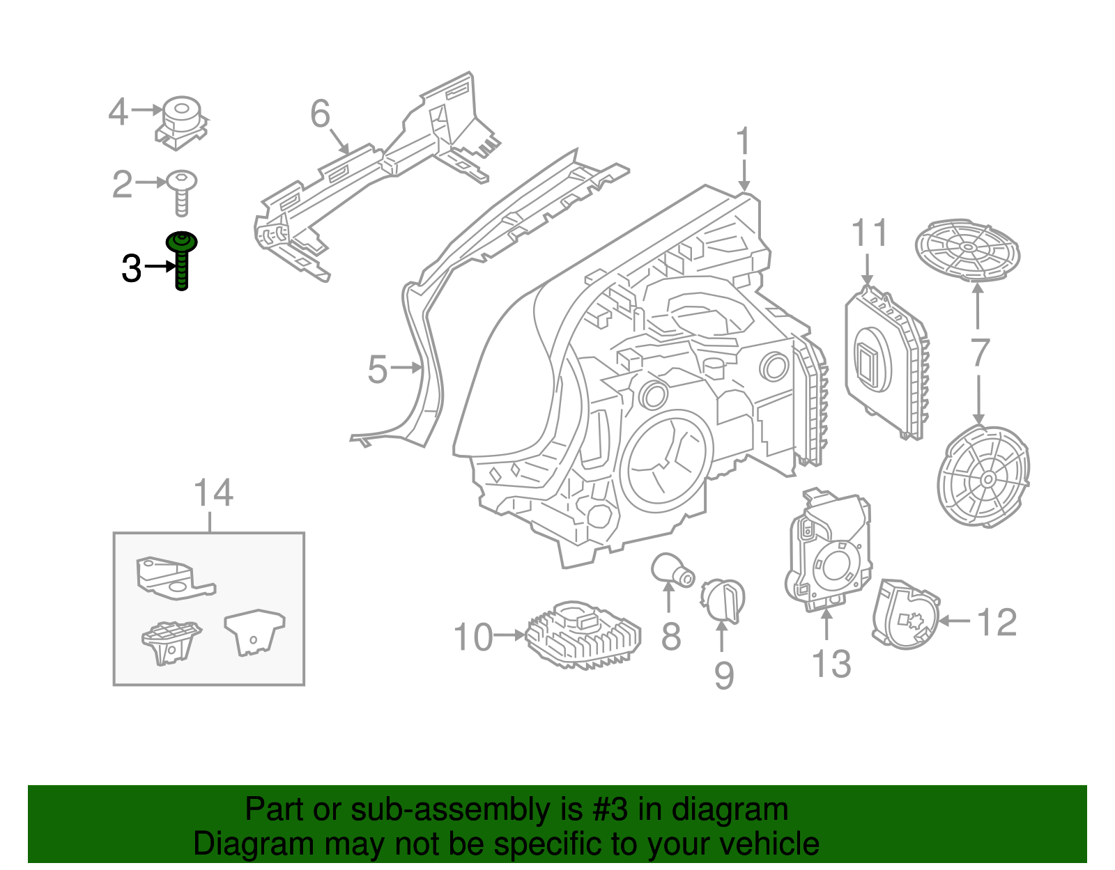 Genuine BMW 07-14-7-401-706 | Headlamp Assembly Retainer Screw | FREE ...