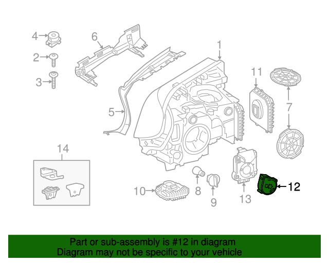 2016-2020 BMW Fan 63-11-7-408-686 | BMWPartsDirect.com