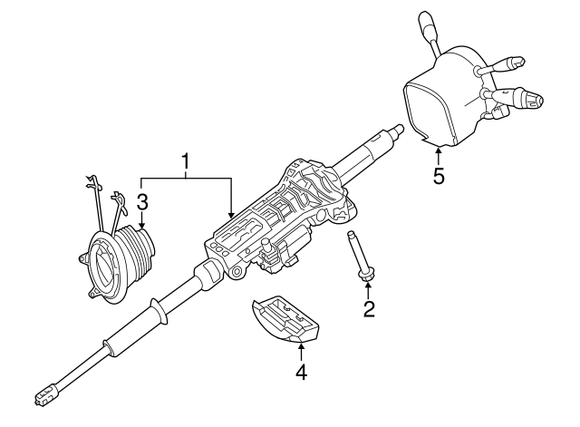 222-462-00-96 - Steering Coupling Boot 2014-2021 Mercedes-Benz ...
