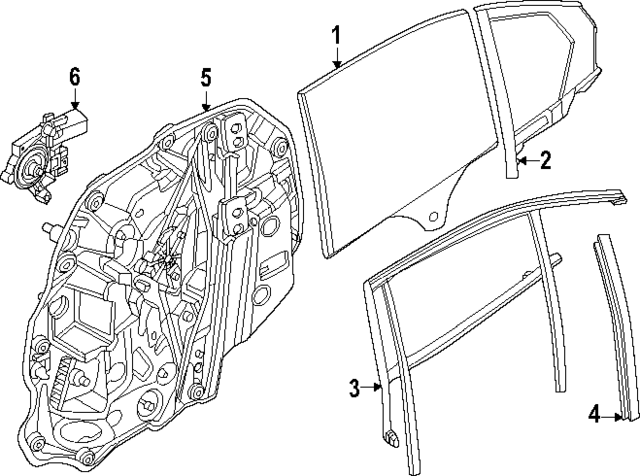 Genuine BMW 51-35-5-A05-8A1 | Run Weather-Strip | FREE Shipping on Most ...