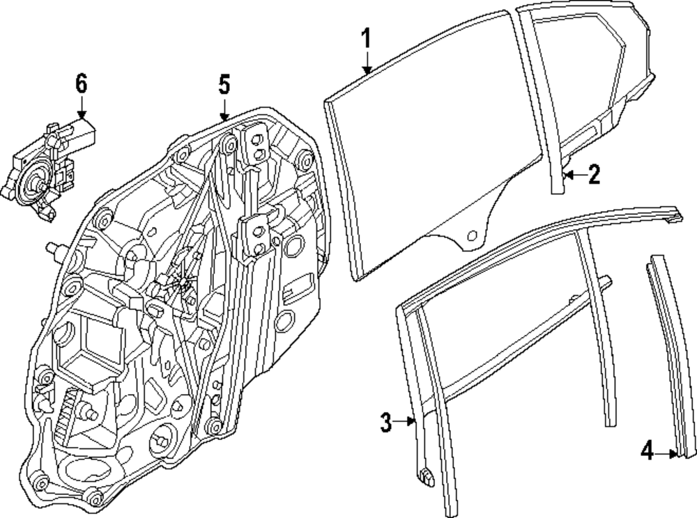 Genuine BMW 51-35-5-A08-A92 | Movable Glass | FREE Shipping on Most ...