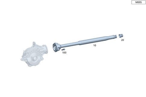 Front Axle Differential Propeller Shaft for 2024 Mercedes-Benz S500 ...