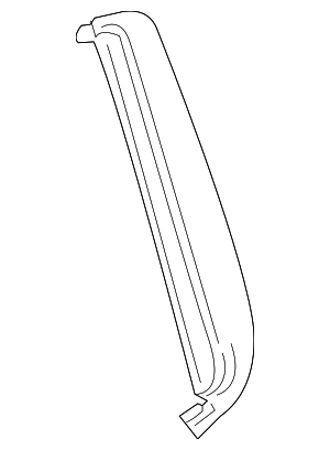 2019-2024 GMC Rear Driver Side Door Window Frame Rear Applique 84966051 ...