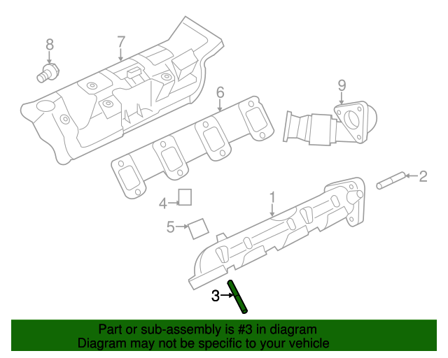 2017-2024 Ford Manifold Stud -W717172-S900 | TascaParts.com