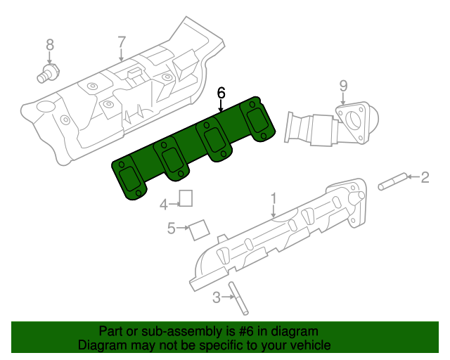2020-2024 Ford Gasket LC3Z-9448-B | OEM Parts Online
