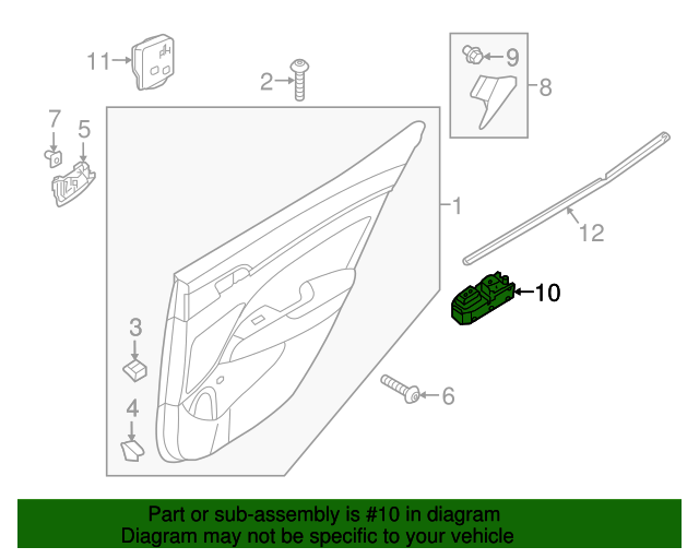2017-2020 Hyundai Elantra Window Switch 93580-F2100-4X | OEM Parts Online