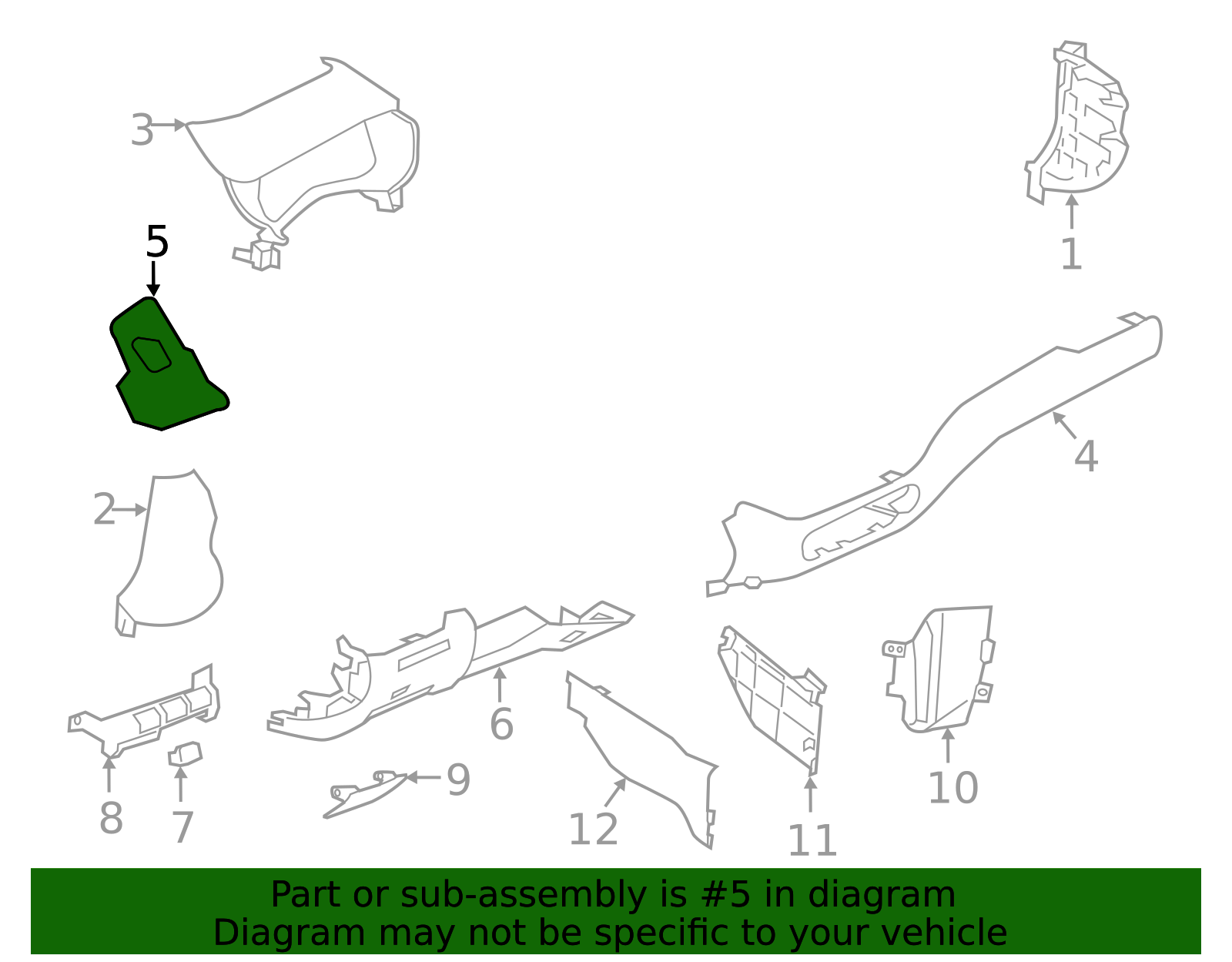 68210-6CA0A - Defroster Trim - 2019-2025 Nissan Altima | Nissan OEM ...