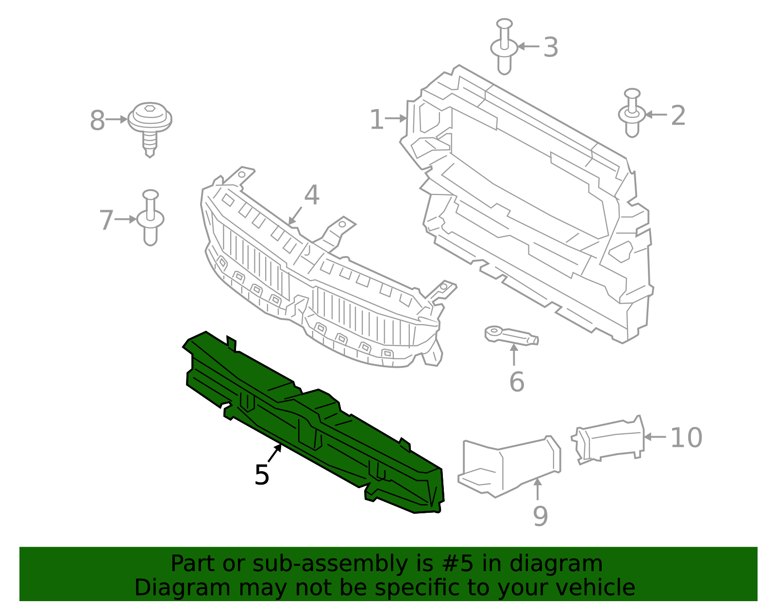 51745a22c65 - 2019-2024 BMW Lower Shutter (51-74-5-A22-C65) | BMW of ...