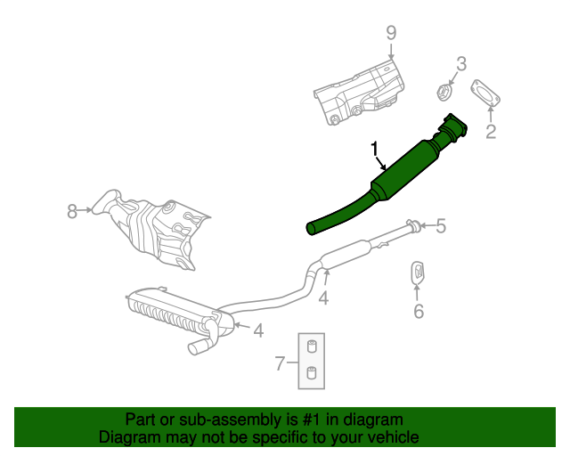 2011-2019 Mopar Catalytic Converter 57008368AA | TascaParts.com