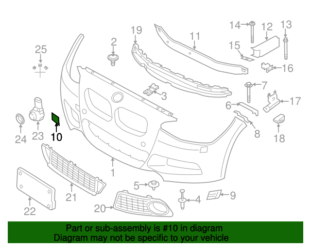 Genuine BMW 51-11-8-058-061 | Tow Eye Cap | FREE Shipping on Most ...