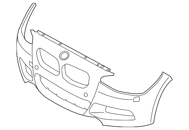 51118059021 - 2014-2017 BMW Bumper Cover (51-11-8-059-021) | BMW of ...