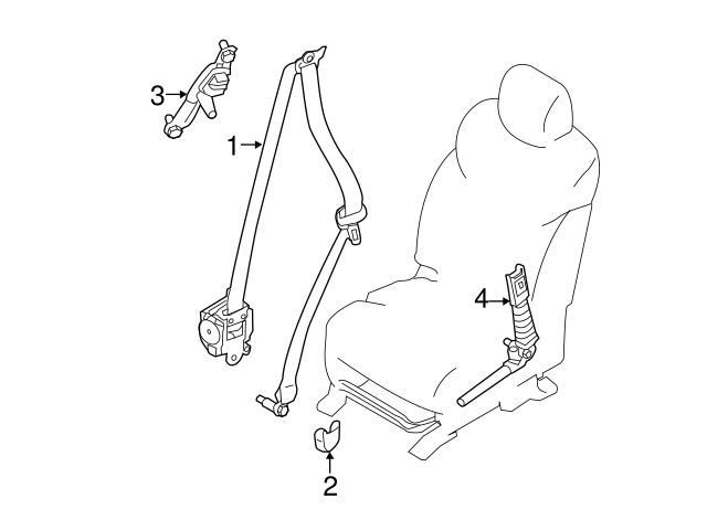 2011-2012 Infiniti QX56 Buckle 86842-1LA0A | Infiniti of Orland Park