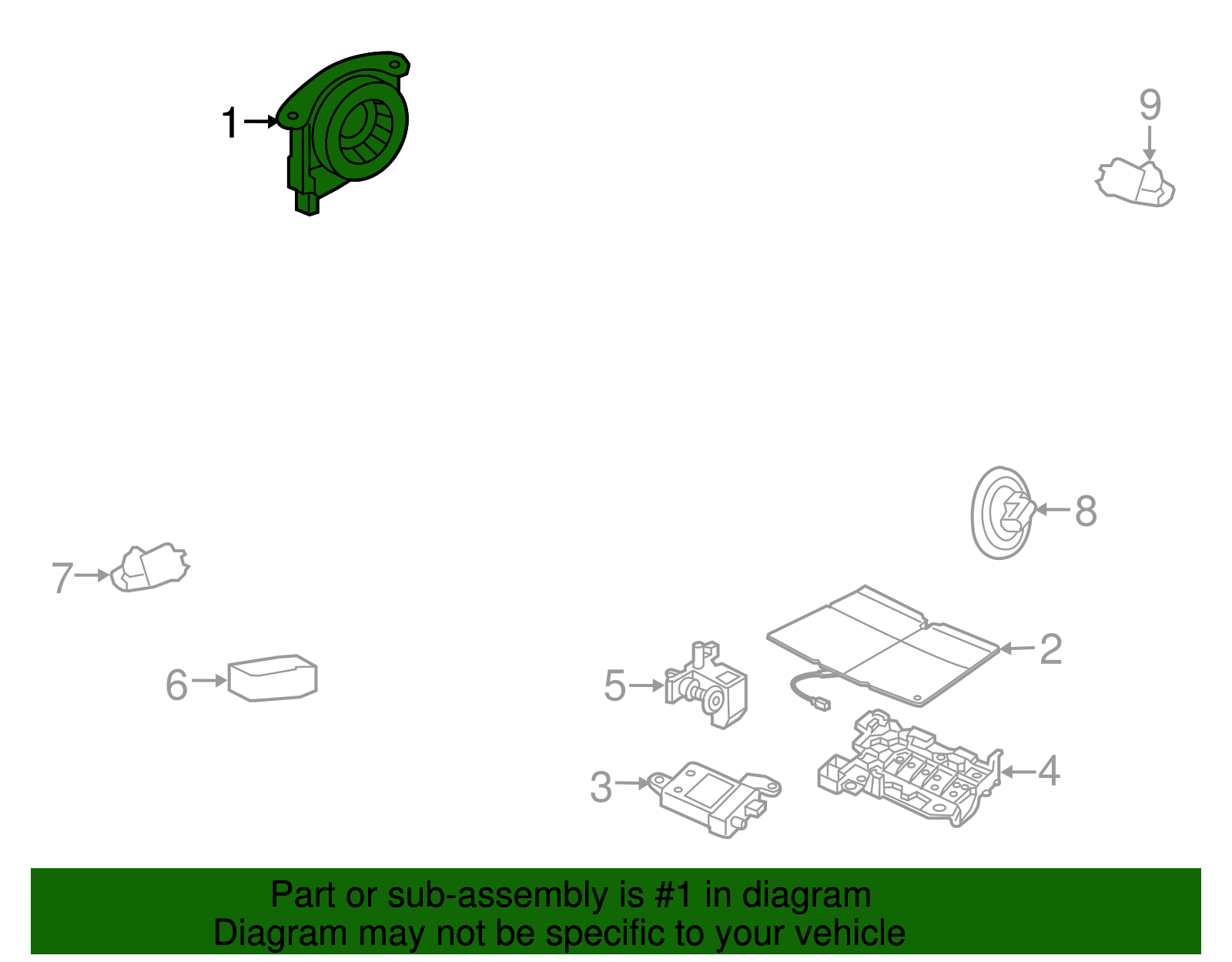 5K0-953-569-BD - High-Quality Clock Spring for 2016-2018 Volkswagen ...