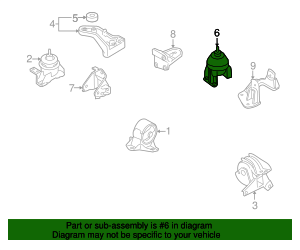 21930-3F050 - Rear Mount 2007-2009 Kia Amanti | Kia.Parts Store