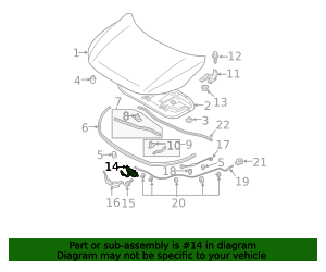2018-2020 Mitsubishi Eclipse Cross Latch 5908A258 | QuirkParts