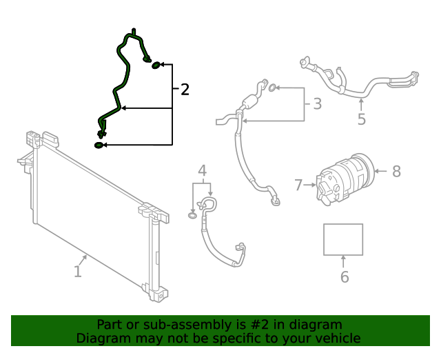 92440-6CA0A - Pressure Pipe 2019-2021 Nissan Altima | Nissan Parts ...