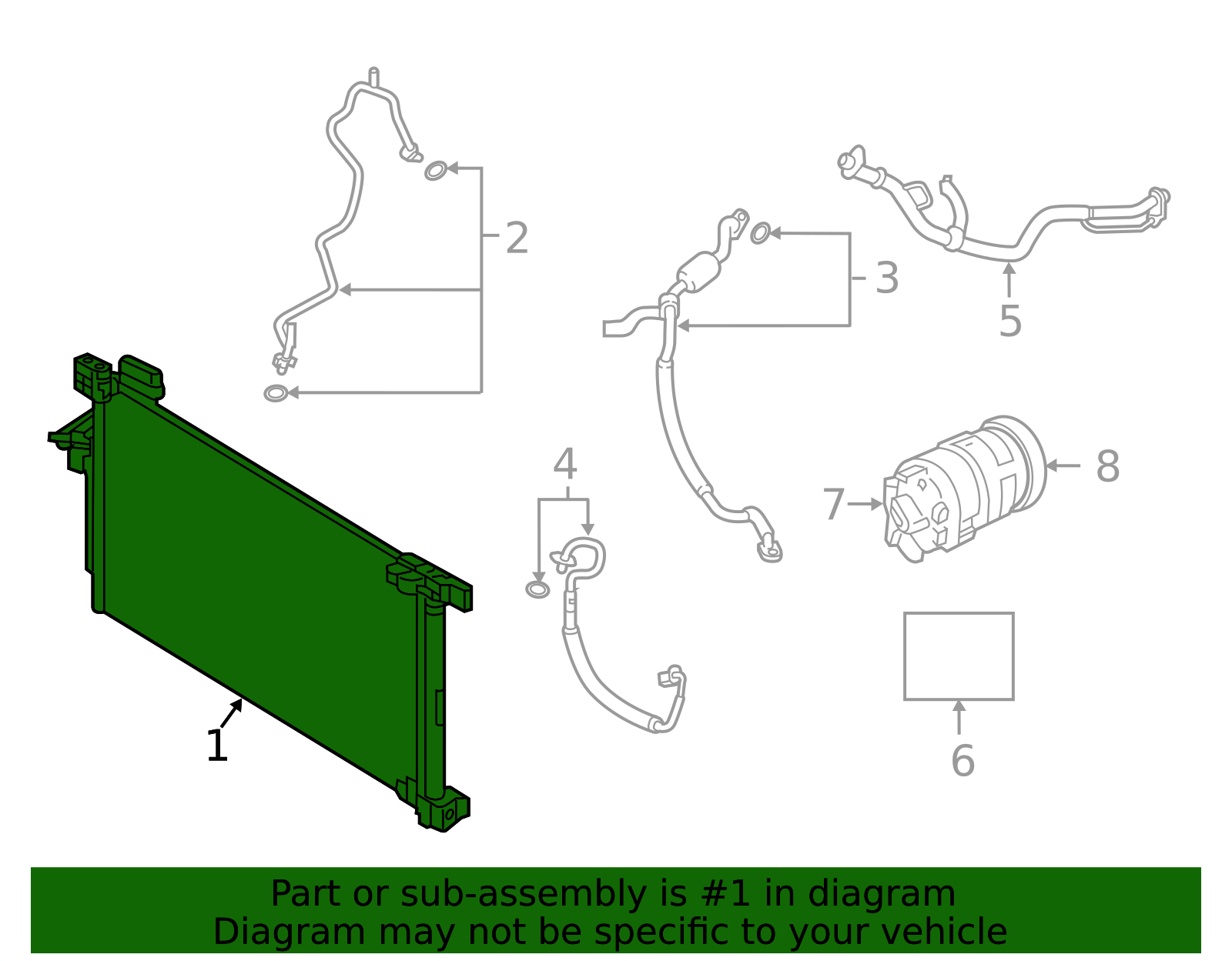 2019-2020 Nissan Altima Condenser Assembly 92100-6CA0B | OEM Parts Online