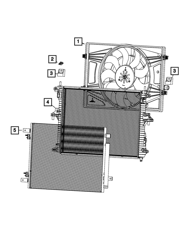 2024 Ram ProMaster EV Radiator Cooling Fan Module 68536226AA | My Mopar ...