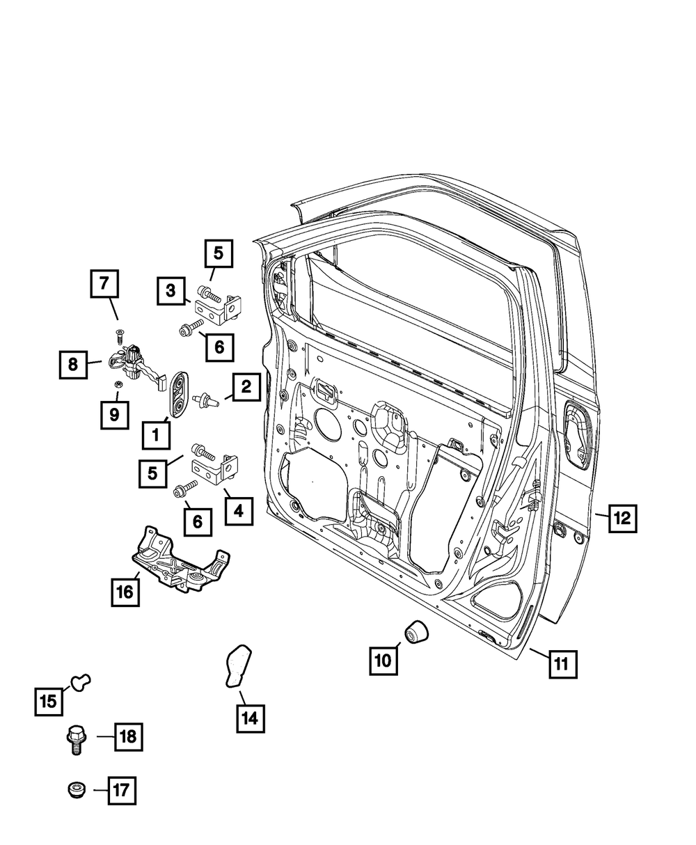 2015-2022 Ram ProMaster City Front Door Check 68259351AA | Mopar eStore