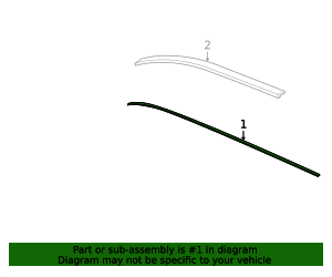 2021-2024 GM Roof Molding 84827998 | OEM Parts Online