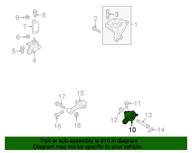2012-2017 Hyundai Automatic Transmission Mount 21830-1R200 | AutoNation ...
