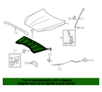 2006-2012 Toyota RAV4 Hood Insulation Pad 53341-0R010 | OEM Parts Online