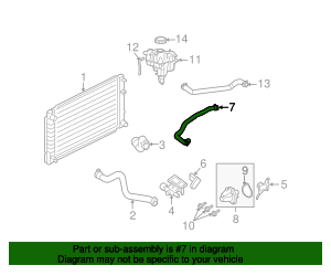 9E5Z-8597-A - By-Pass Hose 2009-2012 Ford | Ford OEM Parts Direct