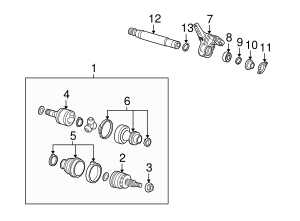 13408708 - Intermediate Shaft - 2003-2011 Saab | Order Euro Parts