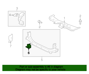 2008-2015 Mitsubishi Lancer Radiator Bracket 5256A710 | Mitsubishi ...