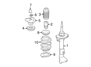 212-322-01-84 - Coil Spring Insulator 2008-2020 Mercedes-Benz ...