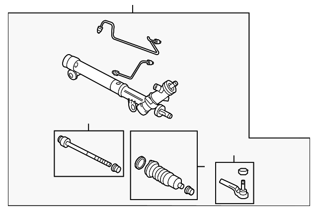 19257638 - Hydraulic Rack and Pinion Gear Assembly with Inner Tie Rod ...