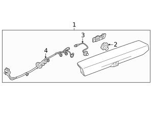 2019-2023 GM High Mount Stop and Cargo Lamp 84699123 GM | GMPartsDirect.com