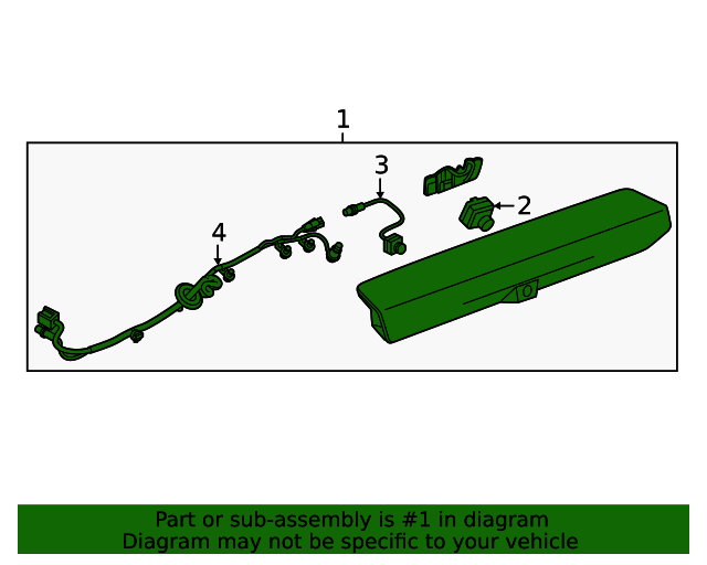 2019-2023 GM High Mount Stop and Cargo Lamp 84699123 GM | GMPartsDirect.com