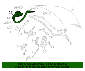 257-750-11-00 - Hinge 2019-2023 Mercedes-Benz | Mercedes-Benz USA Parts