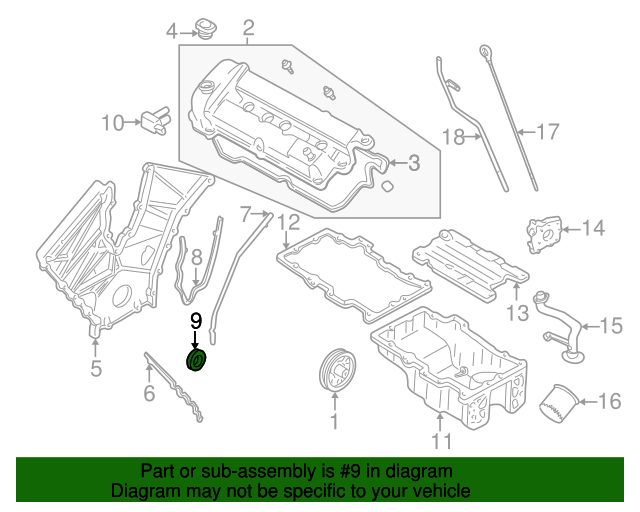 2000-2011 Mazda OEM NEW 2000-2011 Mazda 6 MPV Timing Cover Front ...